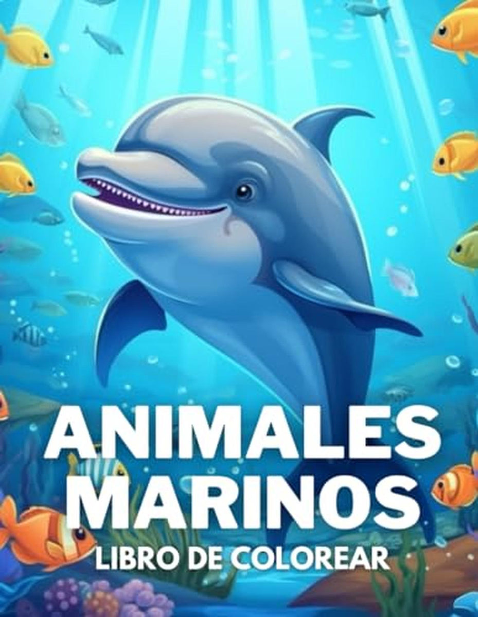Libro De Colorear De Animales Marinos Para Niños – Cadabra & Books